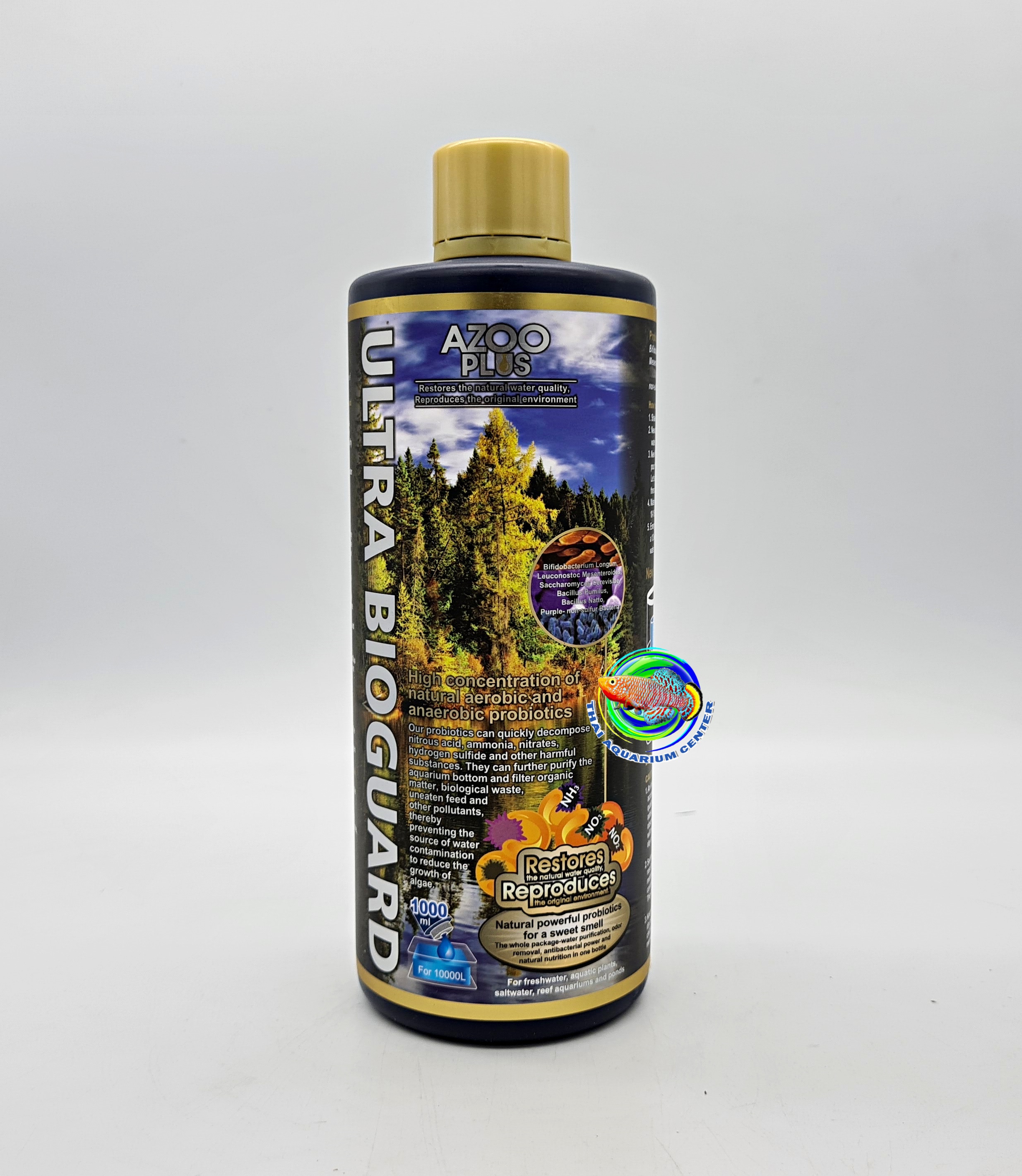 AZOO ULTRA BIOGUARD ขนาด 1 ลิตร (แบคทีเรียฝาทอง) แบคทีเรียชนิดน้ำ สูตร ...