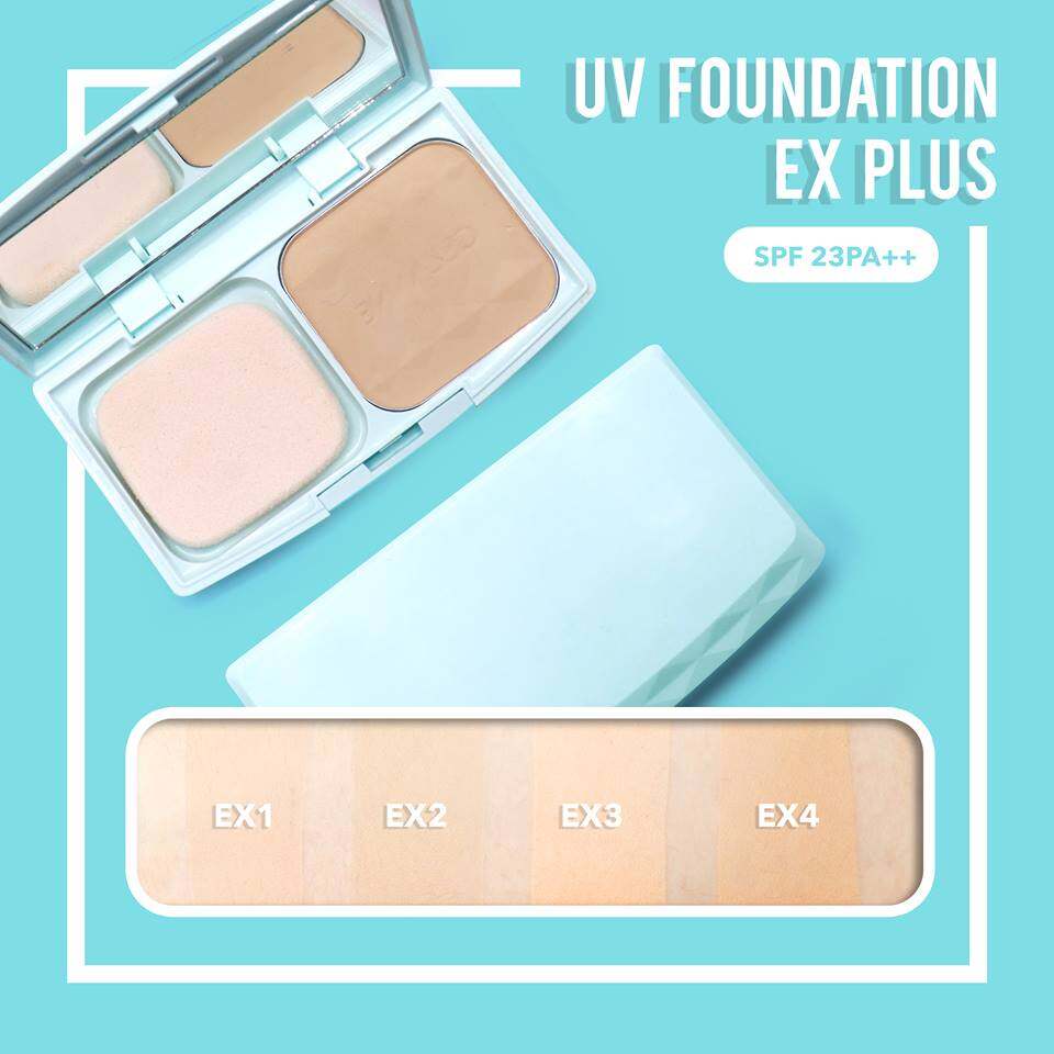Cezanne UV Foundation EX Plus (EX2,EX3) แป้งผสมรองพื้นที่ติดทนนานตลอดทั้งวัน เบาสบายผิวไม่ ...