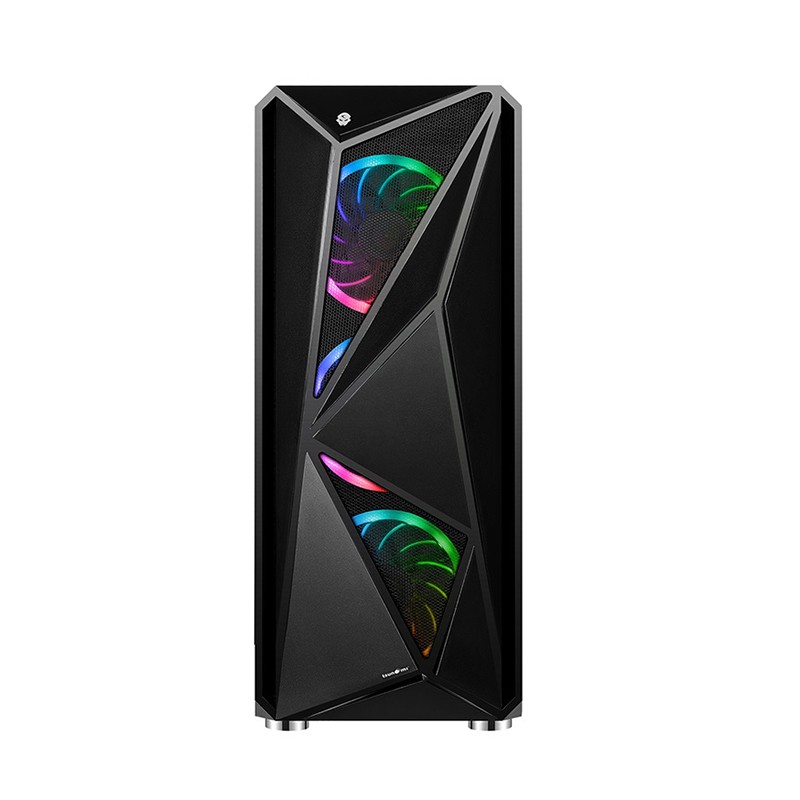 เคสถูก## Tsunami ATX Case (NP) G15 Dual Ring Plus TG ( Black) ##สินค้า ...