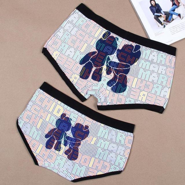 A Set Kawaii Plush Cartoon Couple Cute Panties Boxer Briefs Couple ...