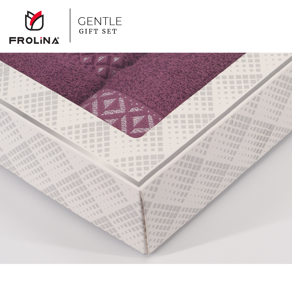 Frolina Gift Set Gentle ผ้าขนหนูเช็ดตัวและเช็ดผม ขนาด 27x54+15x30 นิ้ว ...