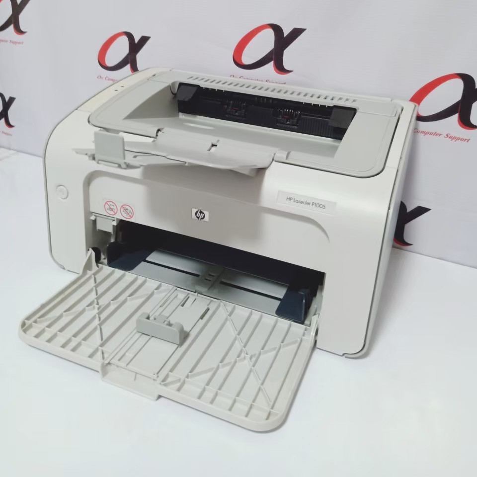 HP P1005 ขาว ดำ สภาพขาว สวย ประกัน 3 เดือน - Ox Computer Support - ThaiPick