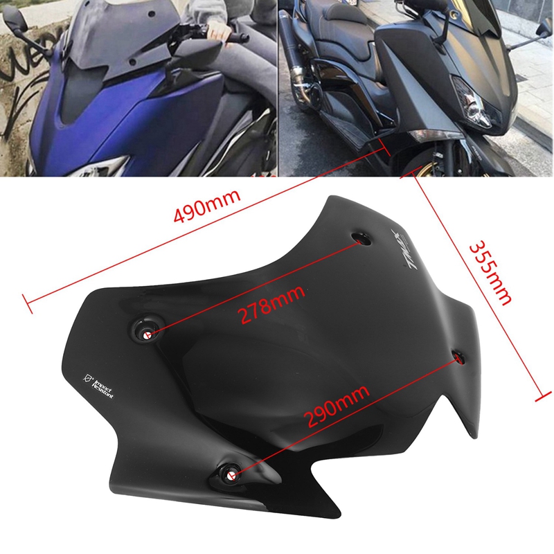 Motorcycle Headlight Windshield Windscreen Wind Deflector for Yamaha ...