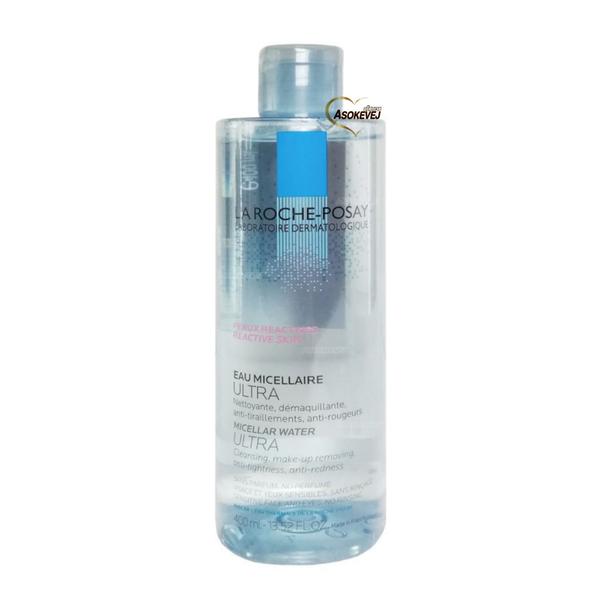 La roche posay micella water ultra reactive skin 400ml ลา โรซ โพเซย์ ไม ...