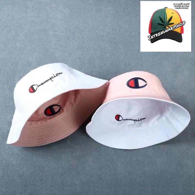 หมวก Champion Bucket แชมเปียนส์ ใส่ได้ 2 ด้าน หมวกชาวประมง หมวกหน้าร้อน ...