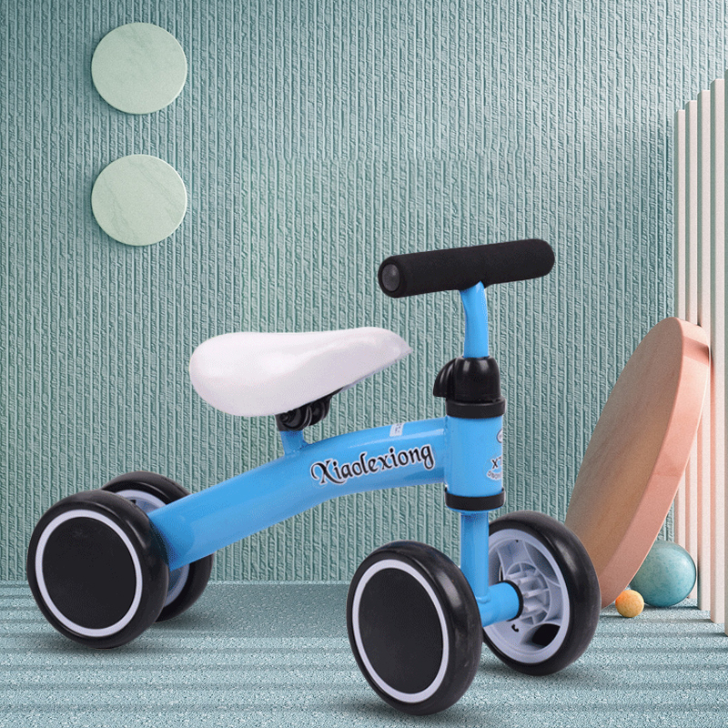 Childrens balance bike-blue Blue balancing car. Kids balancing car ...