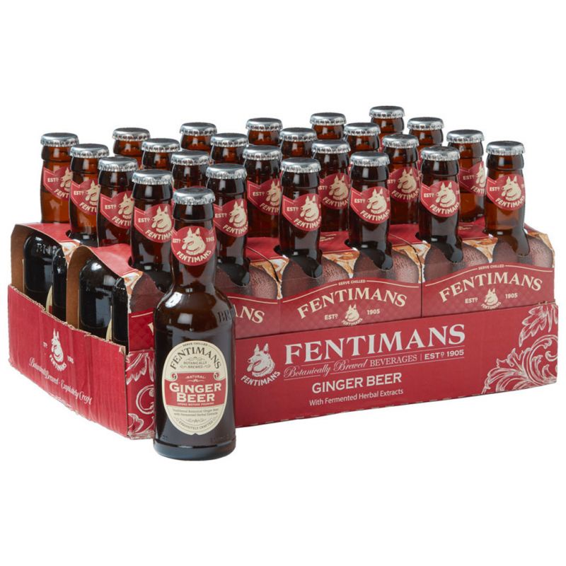 พร้อมส่ง????Fentimans Ginger Beer 200 ml. x 24 Bottles เฟนติแมนส์จินเจ ...