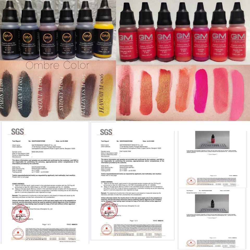 สี GM สีGM สีสักปาก อุปกรณ์สัก อุปกรณ์สักปาก สีสักGM สีสักปากGM สีสวย ...