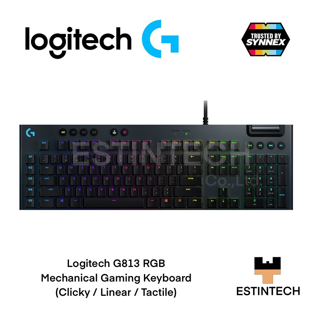 Keyboard (คีย์บอร์ด) Logitech G813 RGB Mechanical Gaming Keyboard ของ ...