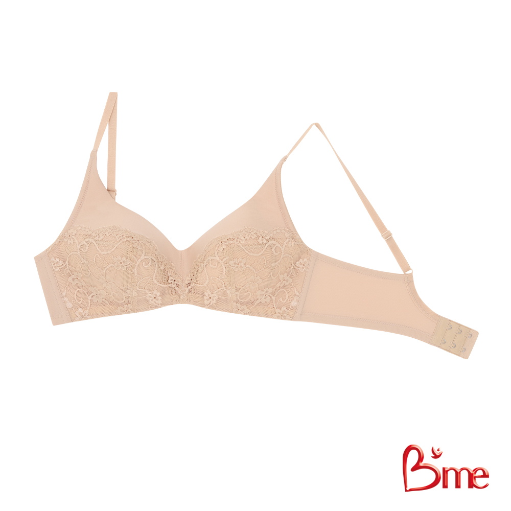 Bme เสื้อชั้นในไร้โครง รุ่น ME1C71 สีชมพู สีนู้ด (ลูกไม้ลาย Acacia ) - บีมี - ThaiPick