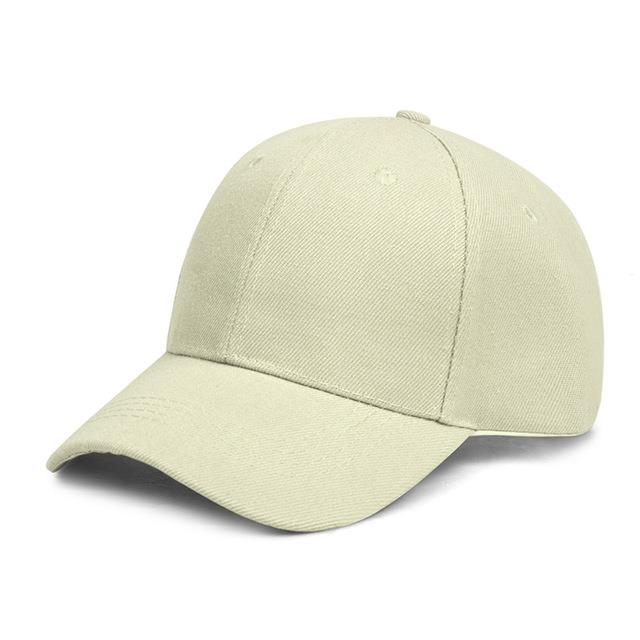 Unisex Simple Black Cap Solid Color Baseball Cap Snapback Caps ...