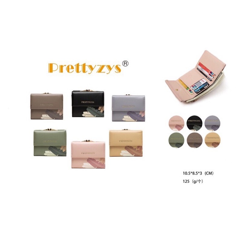 กระเป๋าสตางค์ Prettyzys（Forever Young）กระเป๋าสตางค์ใบสั้น 3 พับสำหรับผู้หญิง PRD10 - R0C7fZ9O ...