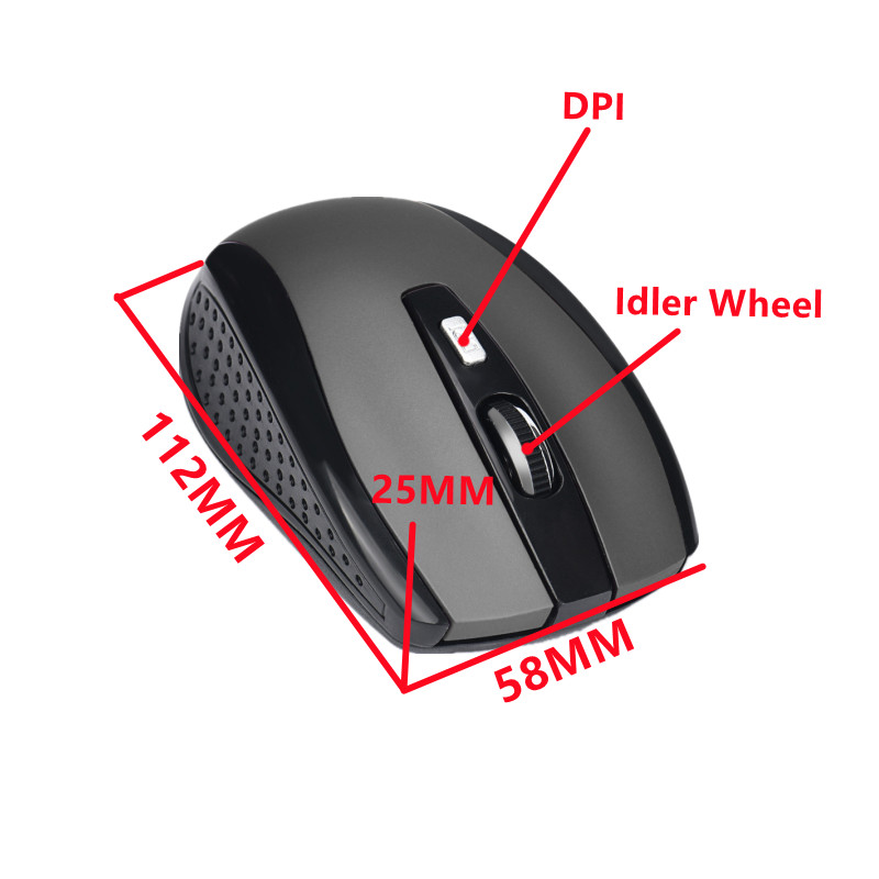 Mouse Raton Gaming 2.4GHz Wireless Mouse USB Receiver Pro Gamer For PC ...