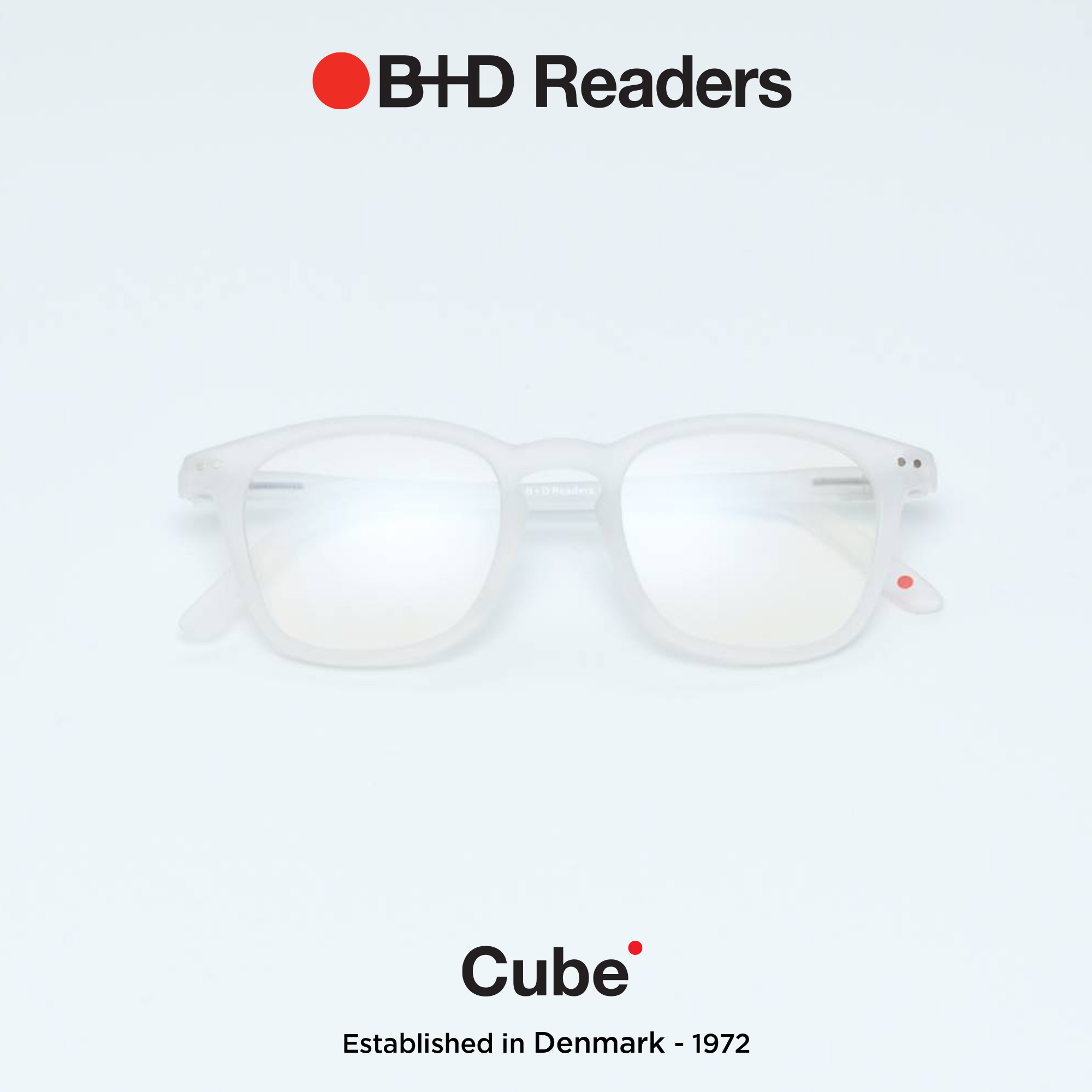 B+D แว่นสายตายาวพร้อมกรองแสงคอมพิวเตอร์ รุ่น CUBE READER, MATT สี ...