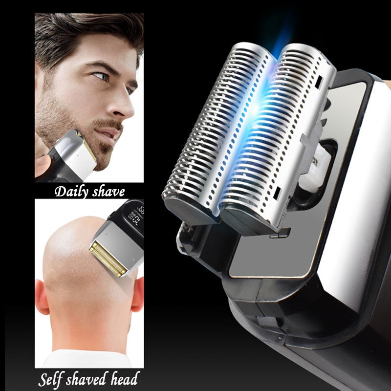 Professional electric LCD shaver grooming kit male facial electric ...