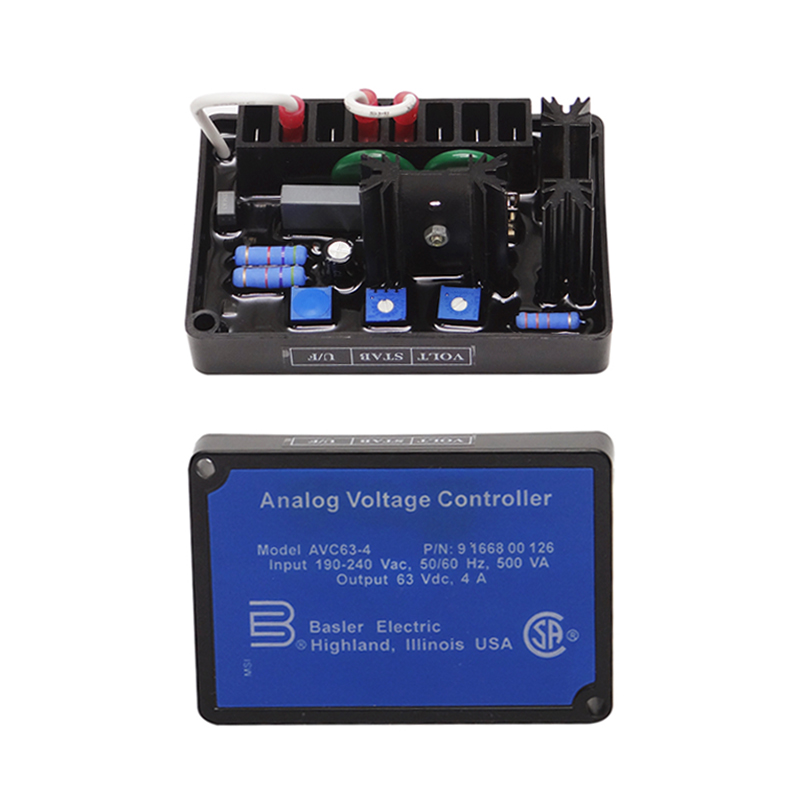 AVC63-4 AVR AC Basler เครื่องกำเนิดไฟฟ้าดีเซลเครื่องควบคุมแรงดันไฟฟ้า ...