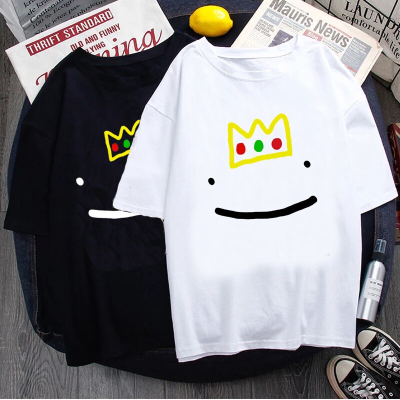 Hot Games Dream Smp T-shirts Men Kawaii Cartoon Ranboo T Shirt Funny ...