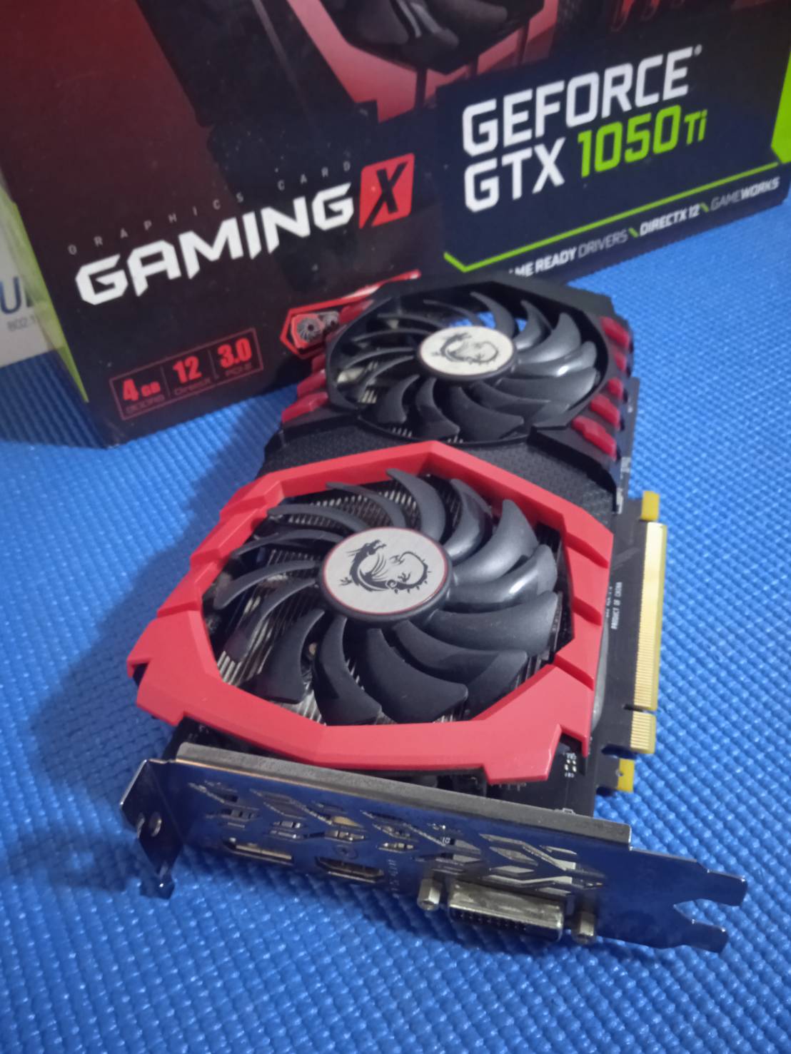 การ์ดจอ MSI Nvidia GeForce GTX1050ti 4GB DDR5 128Bit สวยๆ ใช้งานได้ทุกพอท (สินค้าส่งเร็ว100%ไม่ ...