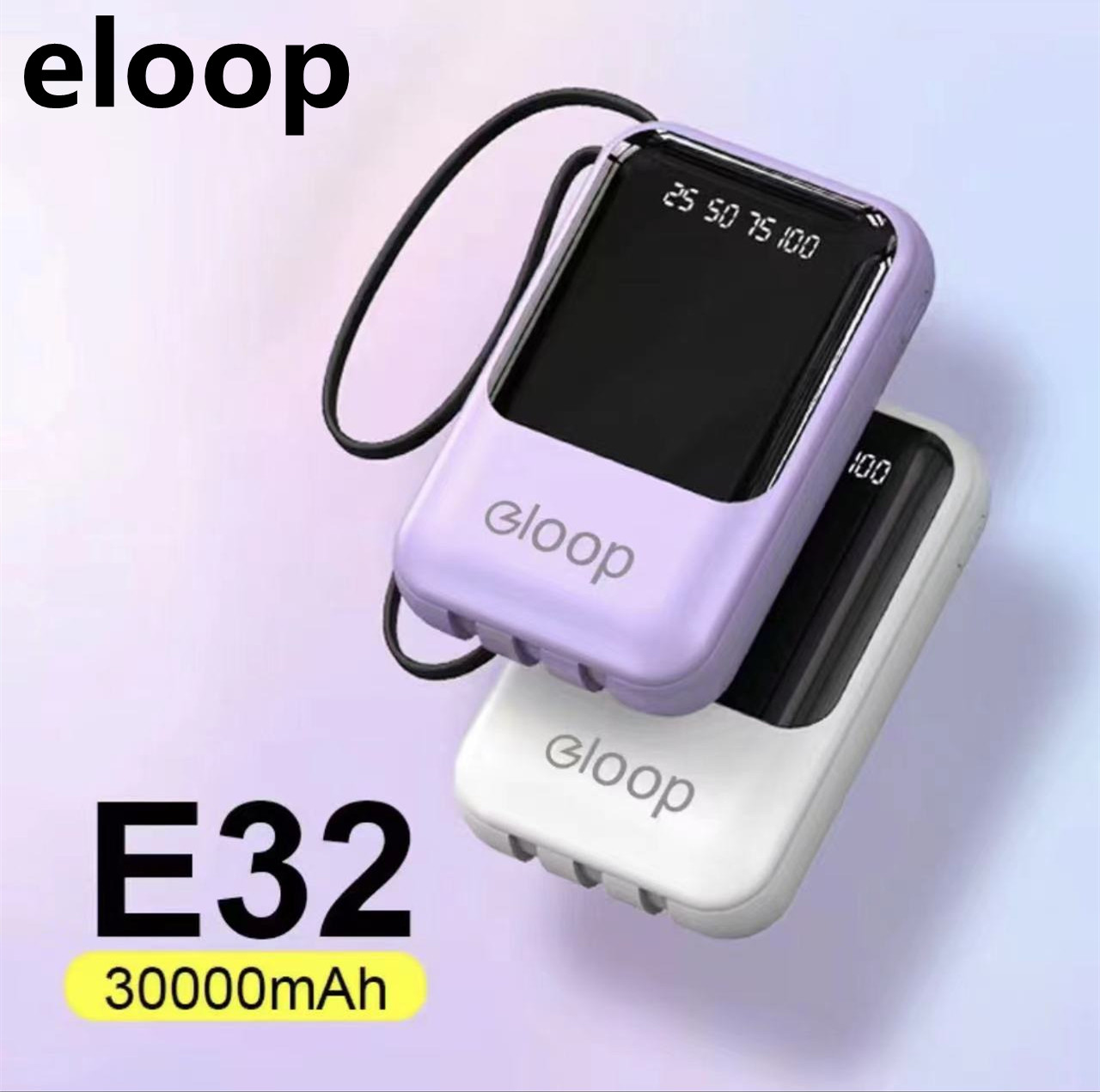 eloop แบตสำรอง 30000mAh ขนาดเล็กน้ำหนักเบา Power Bank ของแท้ 100 รับ ...