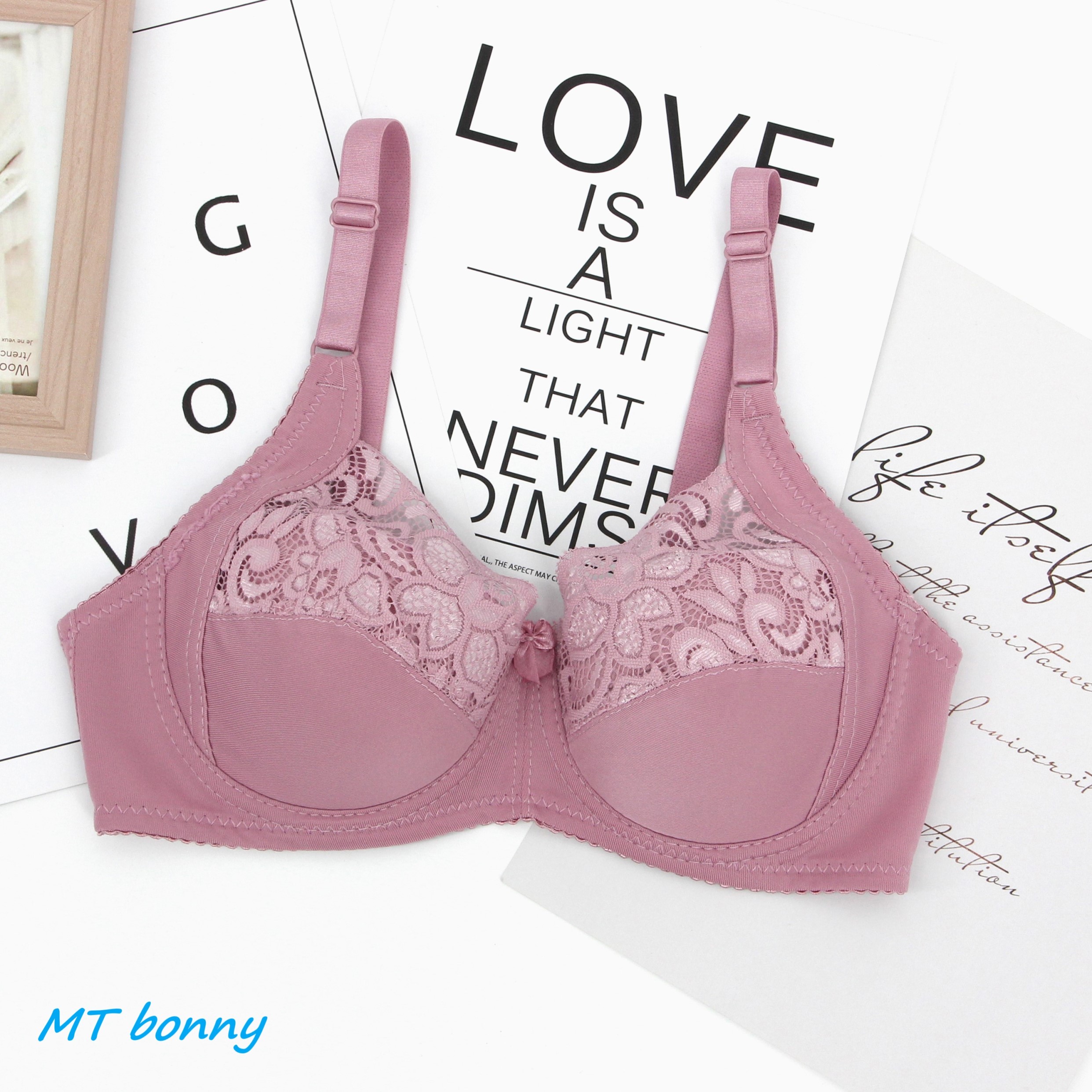 MT bonny ตัวแทนจำหน่าย ชุดชั้นใน บรา Anny888 มีโครง เต็มทรง ฟองน้ำบาง ...