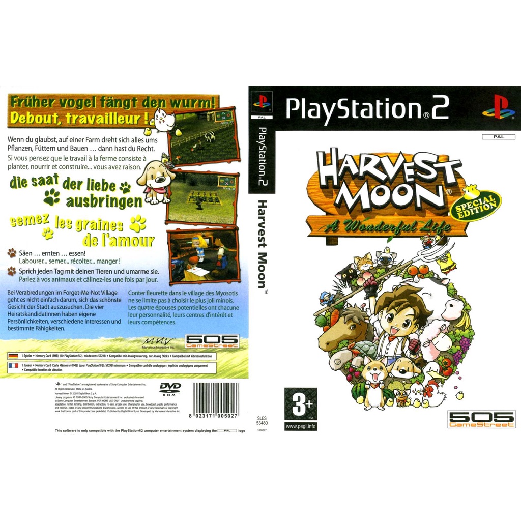 แผ่นเกมส์ PS2 Harvest Moon A Wonderful Life Special Edition คุณภาพ ส่ง ...