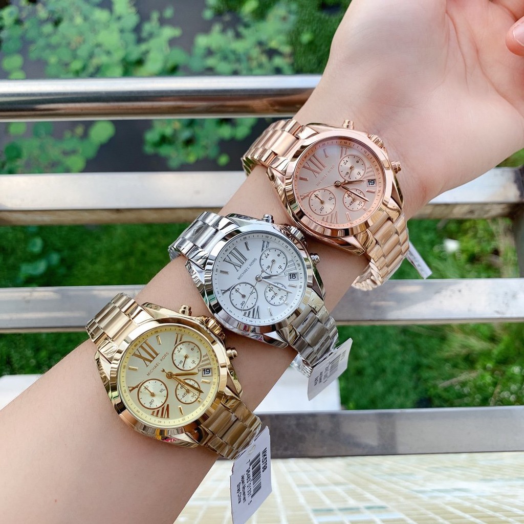 Michael Kors Ladies Bradshaw Mini Chronograph นาฬิกาข้อมือผู้หญิง รุ่น ...