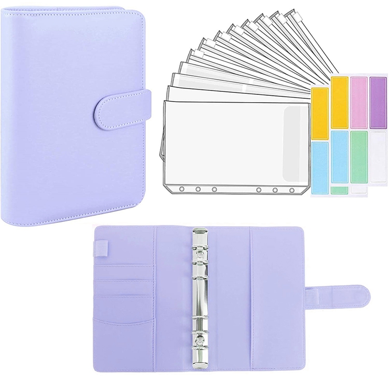 A6 Binder and 12 Transparent Envelopes System Budget Planning Notepad ...