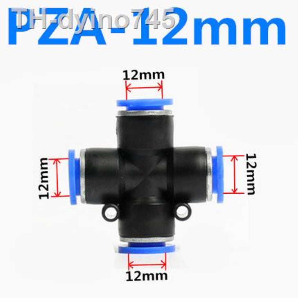 Push To Connect Fittings Chart Pneumatic Quick Connect Fittings - 4 Way ...