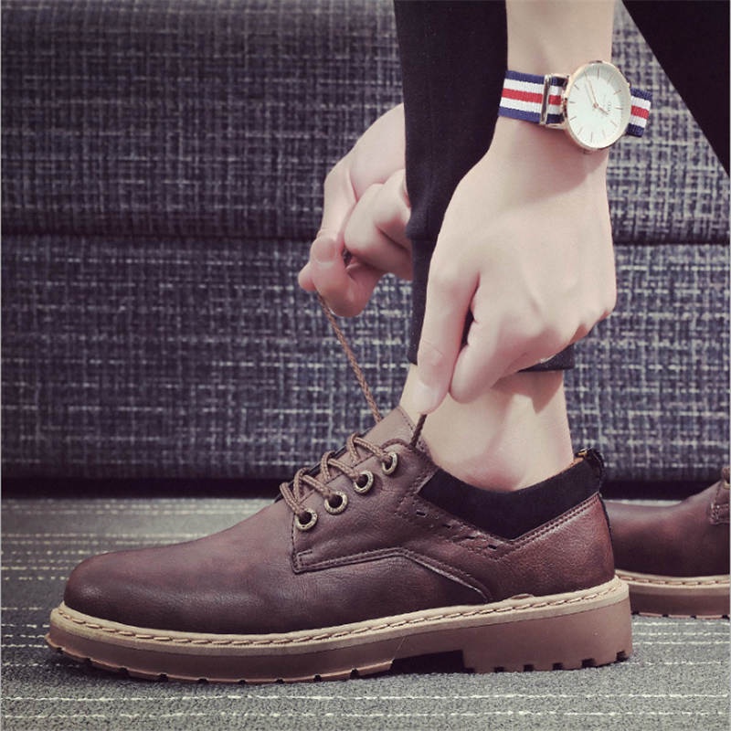 ฤดูร้อนล่าสุดรองเท้าบูทหนังบุรุษรองเท้าหนังสะดวกสบายและระบายอากาศคุณภาพ ...