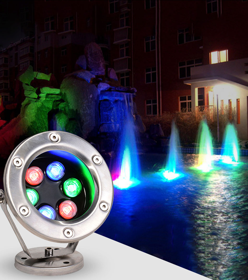LED Underwater Light RGB Waterproof Anti-corrosion Floodlight Lamp for ...
