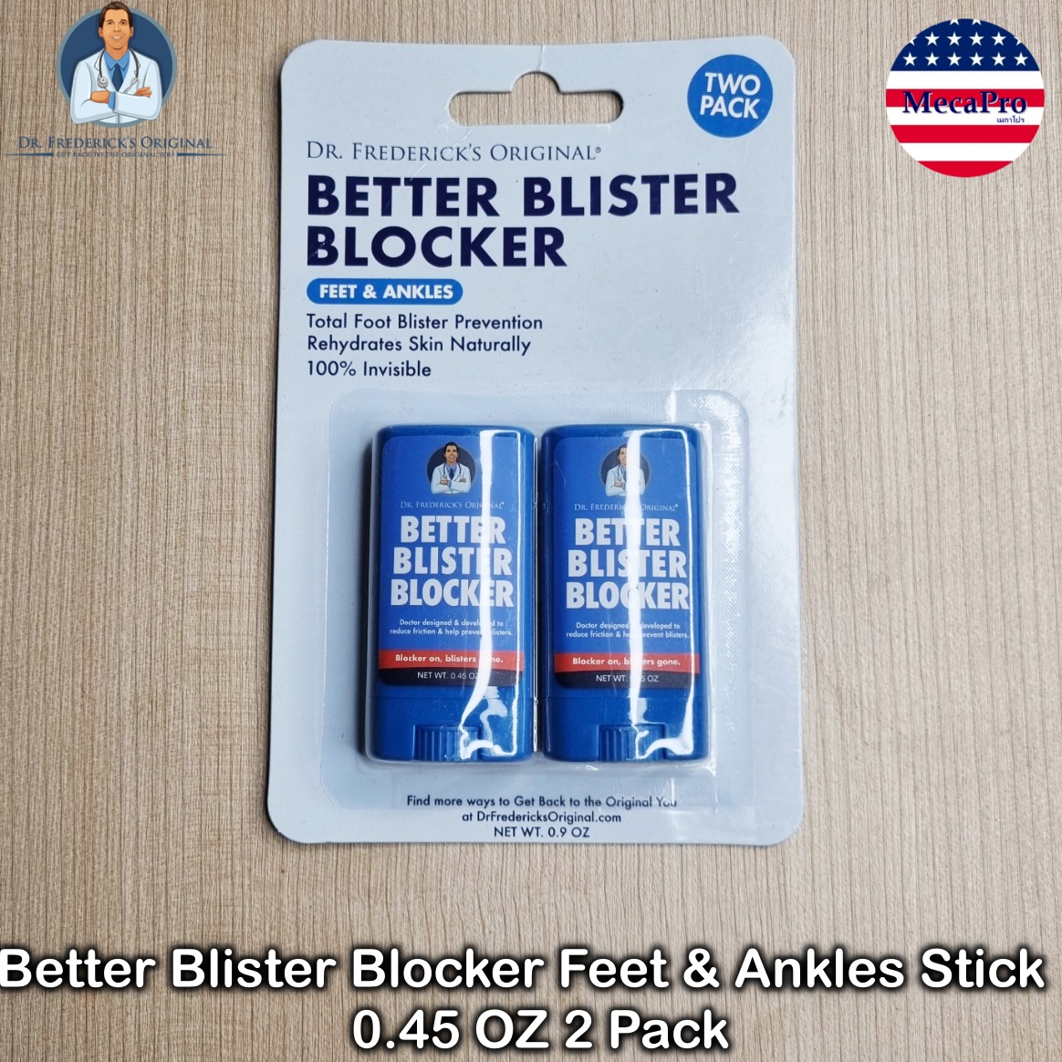 Dr. Fredericks Original Better Blister Blocker Stick for Feet Ankles 2 ...