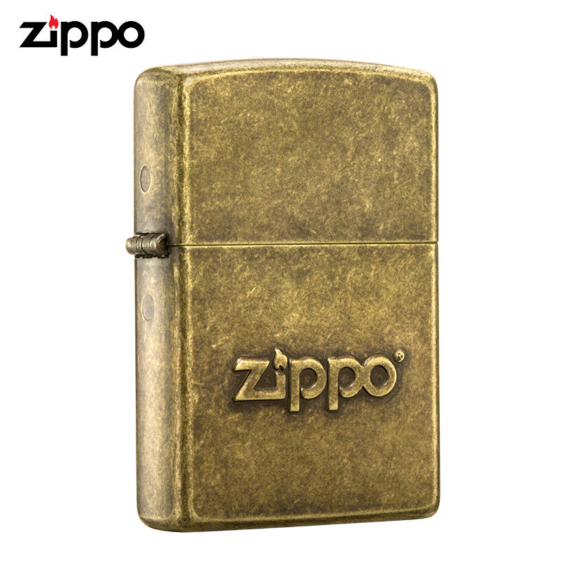 Zippo Antique Brass Windproof Pocket Lighter Stamped With Zippo Logo Zippo 28994 - Zippo ...