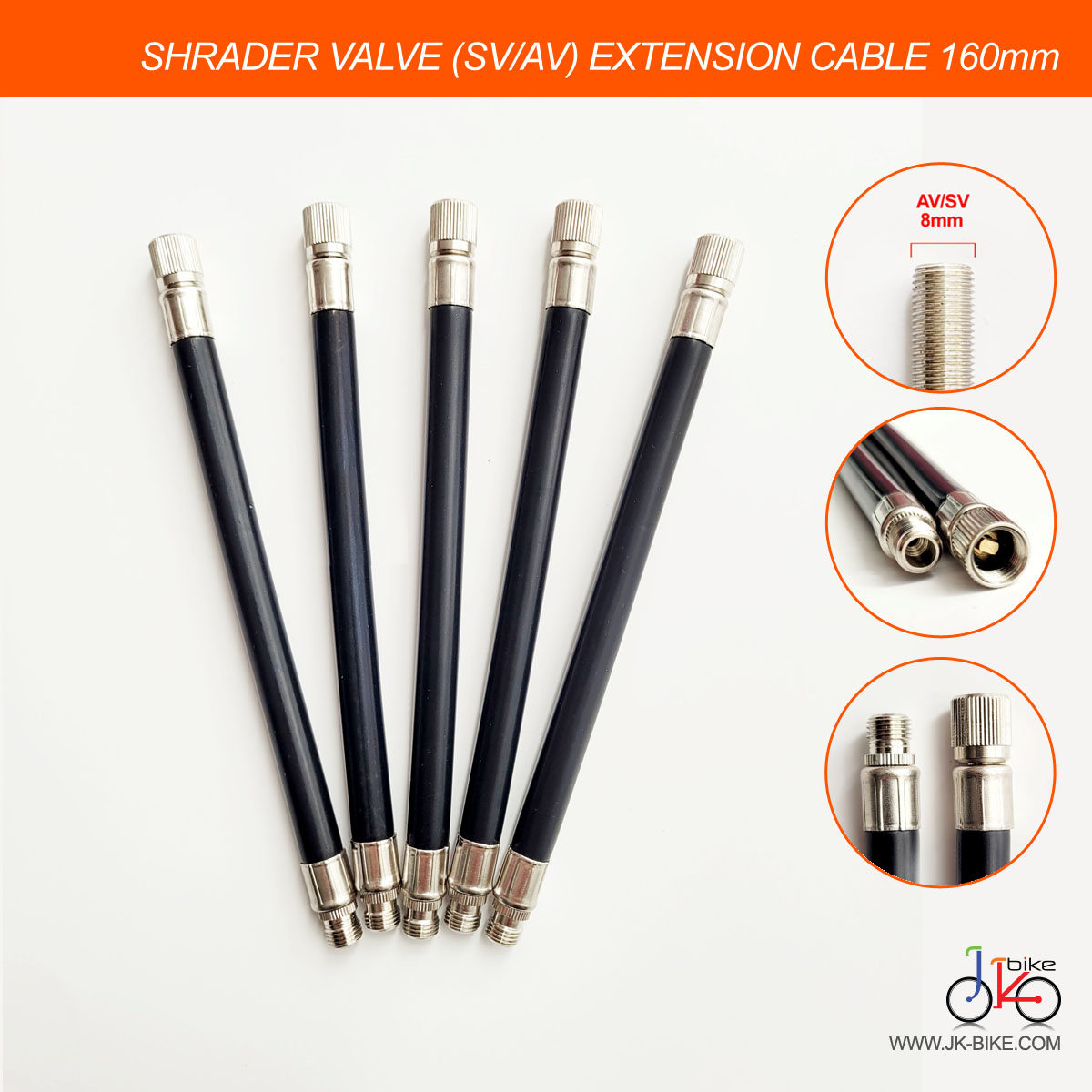 สายต่อหัวสูบลมจุ๊บใหญ่ SHRADER VALVE (SVAV) EXTENSION CABLE 1PCS ...