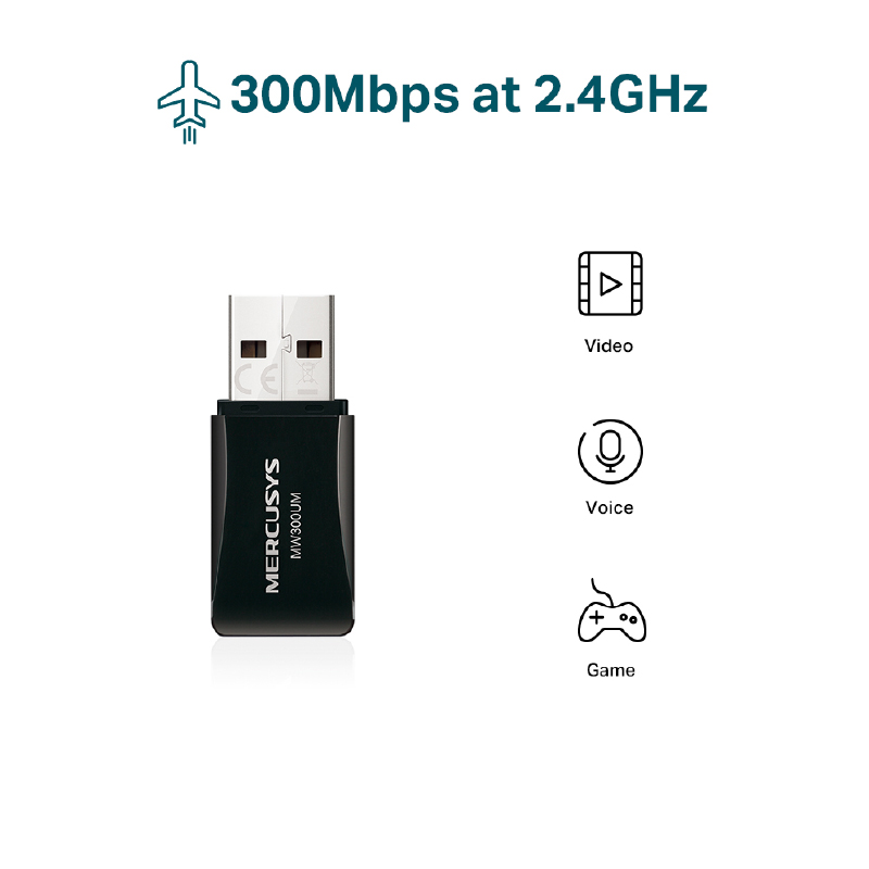 WIRELESS USB ADAPTER (ยูเอสบีไวไฟ) MERCUSYS MW300UM - N300 WIRELESS ... WIRELESS USB ADAPTER (ยูเอสบีไวไฟ) MERCUSYS MW300UM - N300 WIRELESS ...