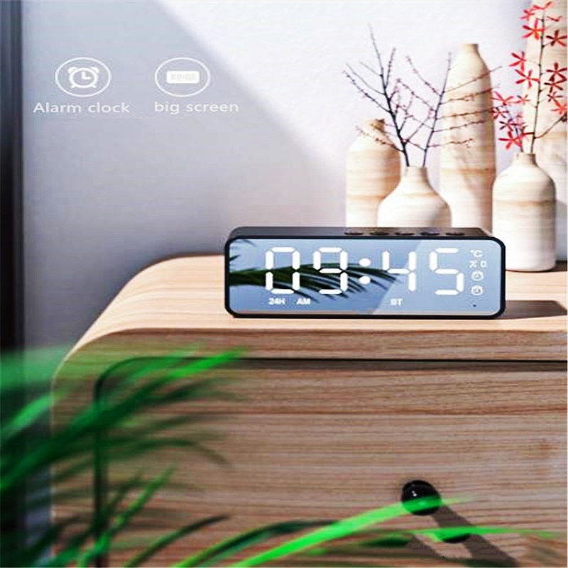 Bluetooth Speaker Small Mini Alarm Clock Portable Cannon Mini Voice ...
