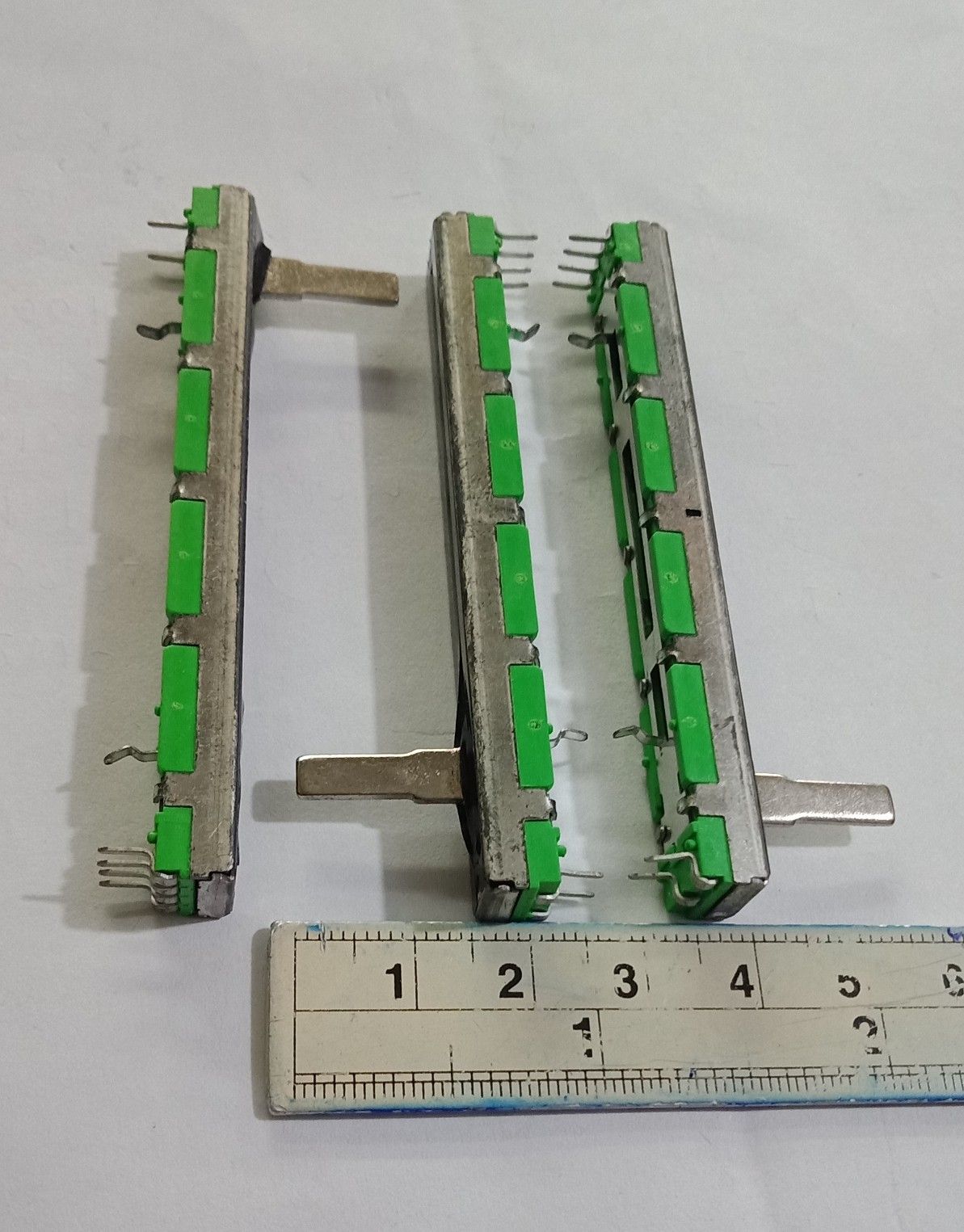 B50K 6ขา B503 50KB 4-2ขา วอลลุ่มสไลต์ ตัวยาว7.5CM (แพ็ค1ตัว) VRสไลต์ สี ...