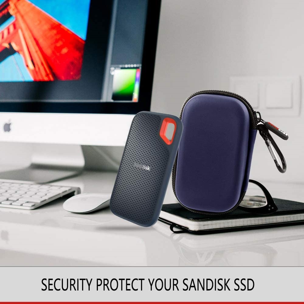 Holds 2 SSD Hard Drive Case Fits SanDisk 1TB/2TB/250GB/500GB Extreme ...
