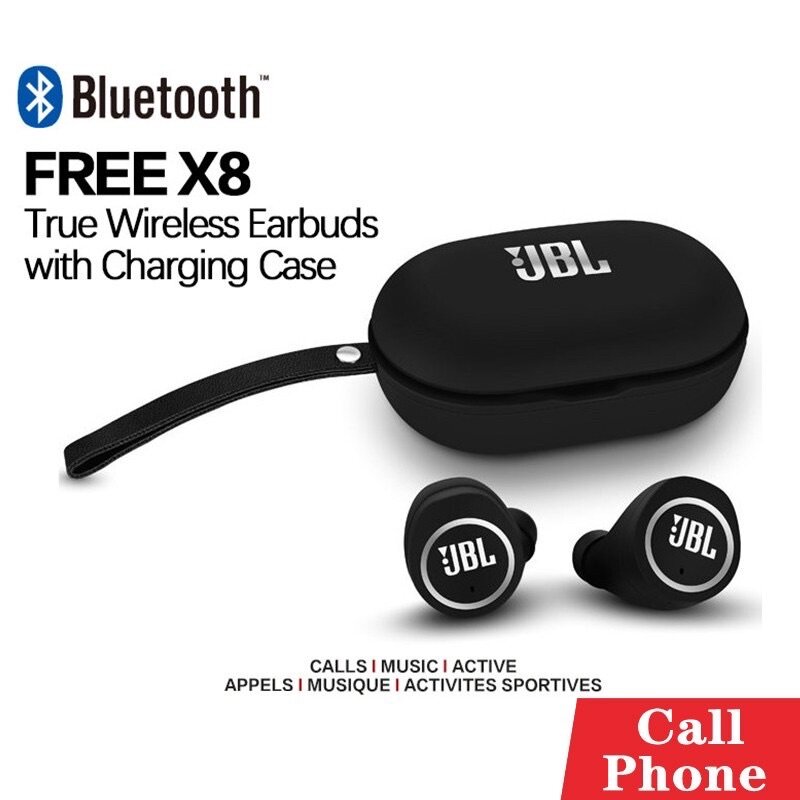 หูฟังบลูทูธJBL X8 หูฟัง เสียงดี รับประกัน30วัน Bluetooth earbuds ...