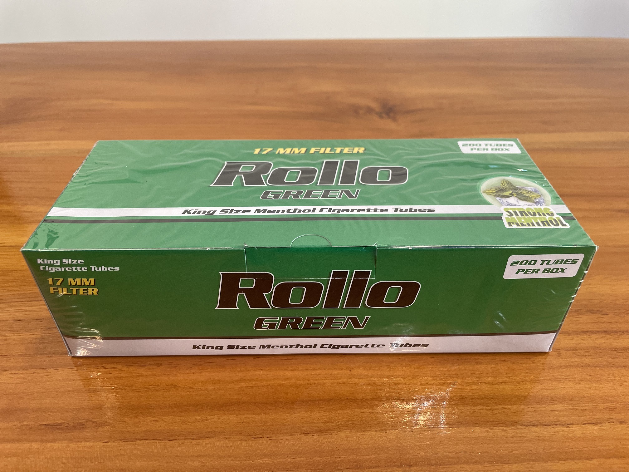 ใหม่ หลอดเปล่า โรลโล่ แบบเขียว (เย็น) Rollo Green Menthol ขนาด 200 ชิ้น ...