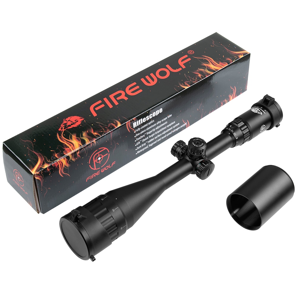 FIRE WOLF 4-16X50 Rifle Scope Tactical Optical Red Green Dot Sight ...