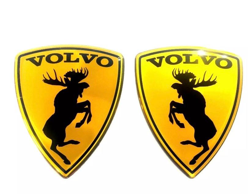 Stickers Skull Moose (ELK) Volvo Set 2 Pieces Glossy, Size 2.28"x1.89 ...
