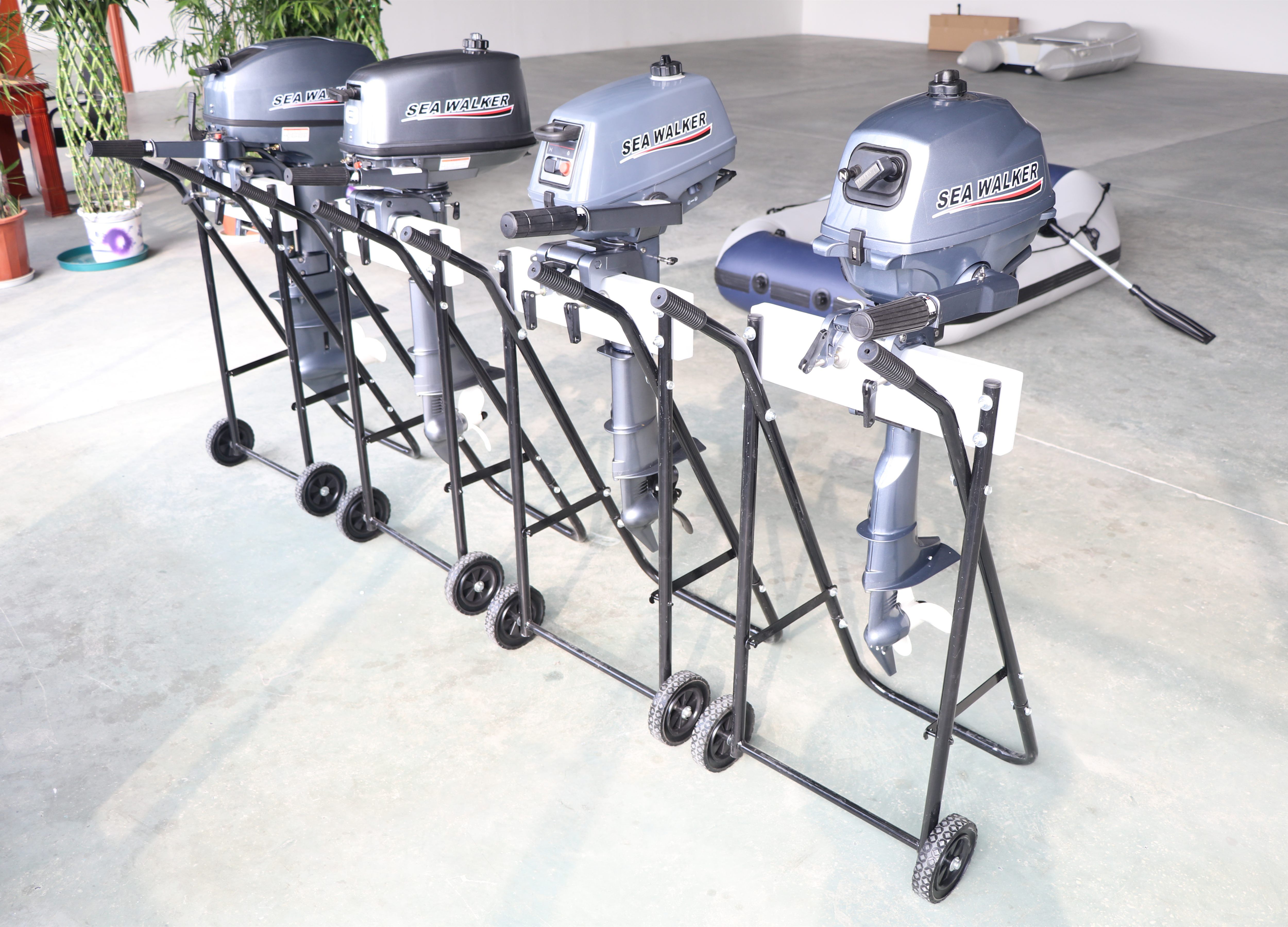 รถเข็นเครื่องยนต์เรือ outboard ของใหม่ แท่นวางเครื่องเรือ Brand new ...