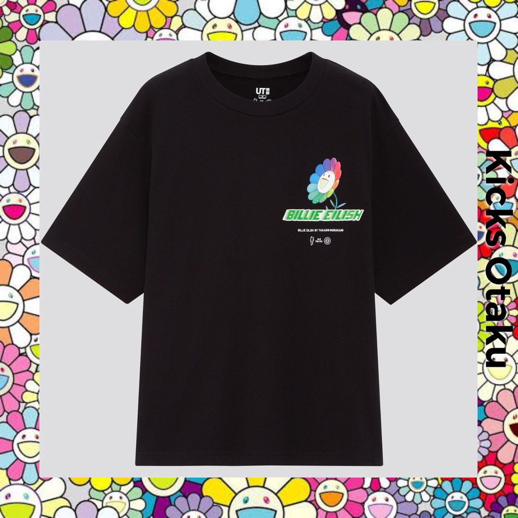 แท้% Uniqlo x Billie Eilish x Murakami (W) - Black 2 Tee - *******046 ...