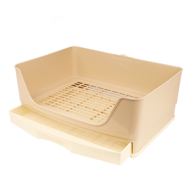 Large Rabbit Litter Box with Drawer Place Firmly Bedpan Corner Toilet ...