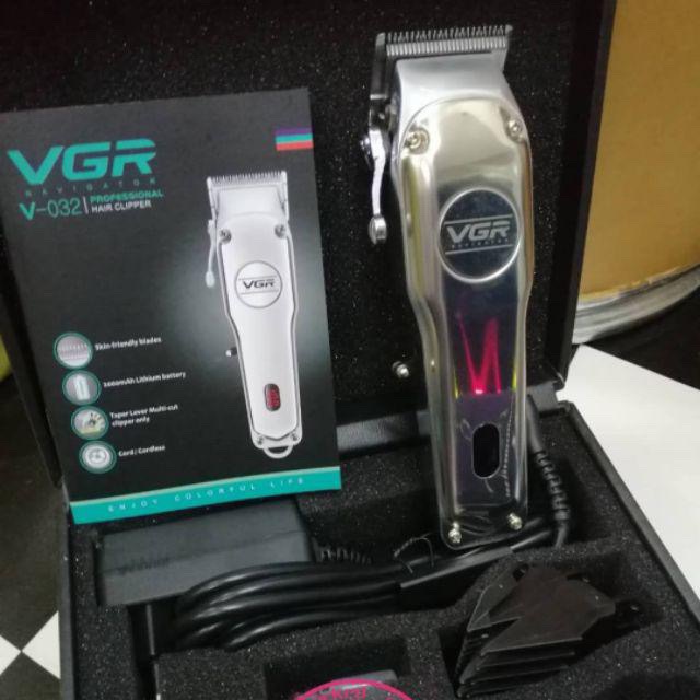 VGR v-032 ปัตตาเลี่ยนอลูมิเนียมทั้งตัว พร้อมกระเป๋าสวยงามคุณภาพสูง น้ำหนักดี ทำให้การตัดผมง่าย ...