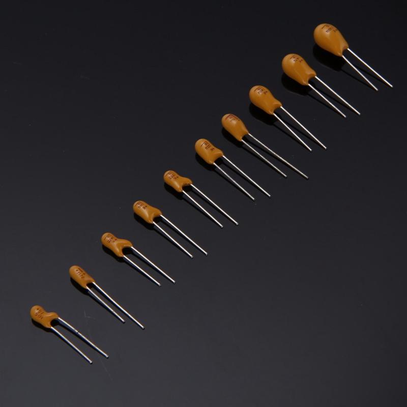 100Pcs Tantalum Capacitor High Precision 16V 10 Values 1Uf-100Uf ...