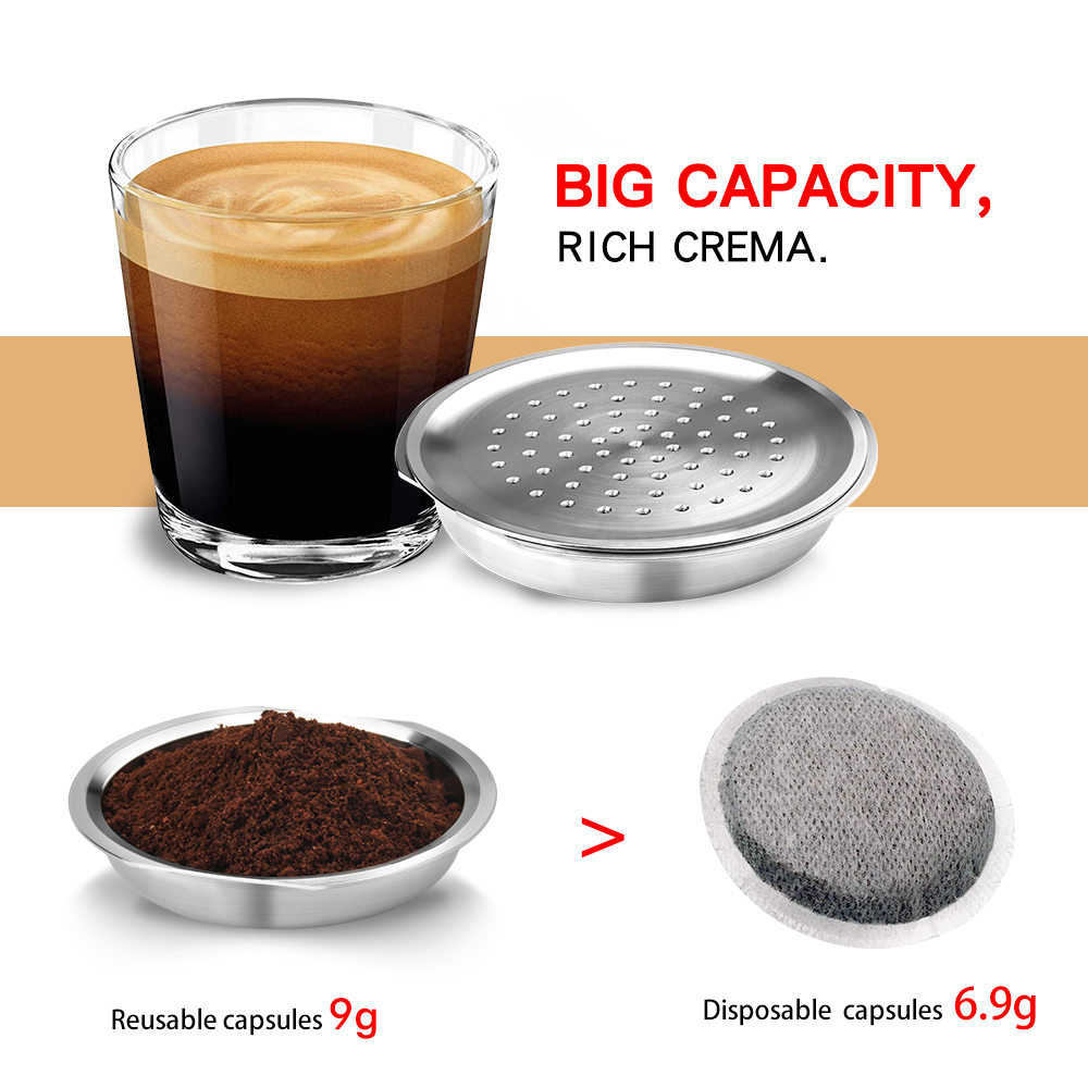 Recafimil Reusable Coffee Capsule for Senseo Crema Pod Refillable ...