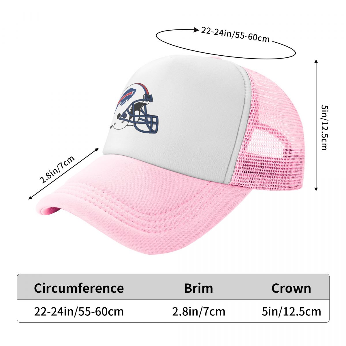 NFL Buffalo Bills Mesh Baseball Hat Hiphop Golf Trucker Hat Snapback ...