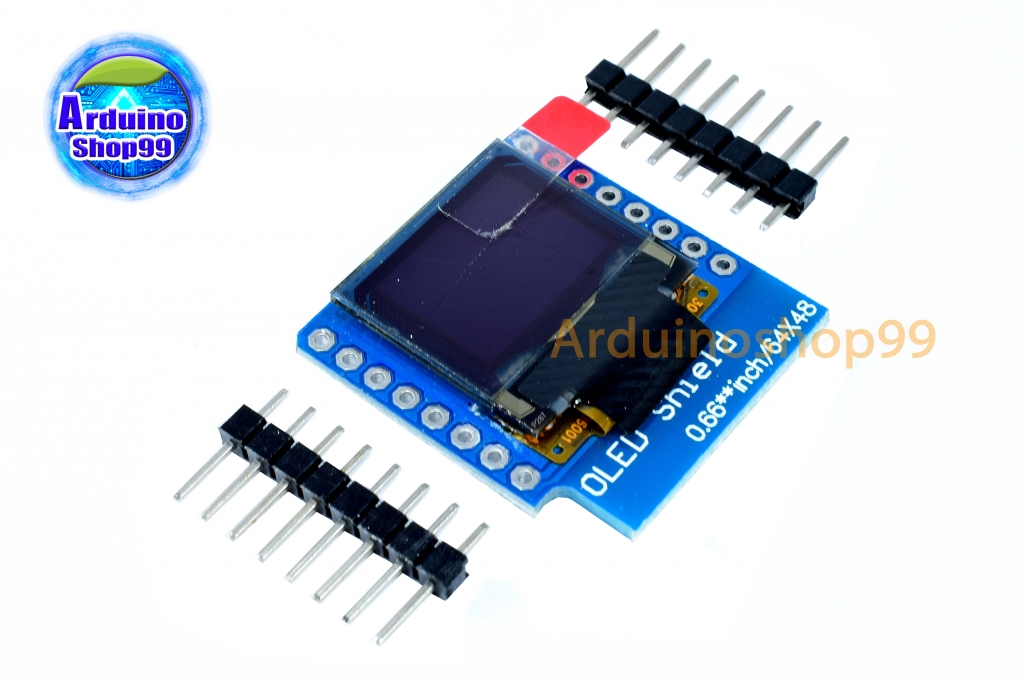 จอแสดงผล OLED ขนาด 0.66 นิ้ว แบบ SPI-I2C FOR D1 MINI | Lazada.co.th