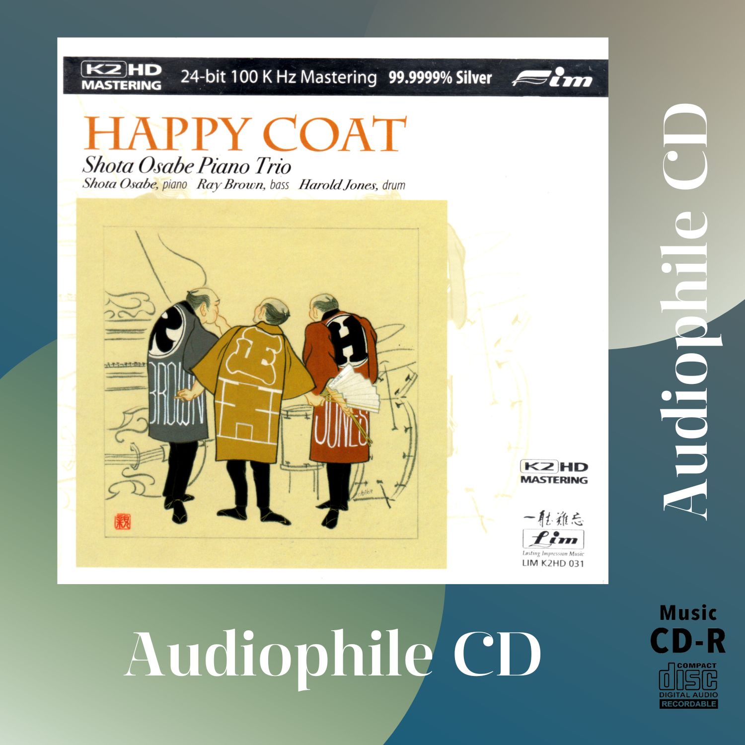 CD AUDIO เพลงแจ๊ส Shota Osabe Piano Trio ชุด Happy Coat (CD-R Clone จาก ...